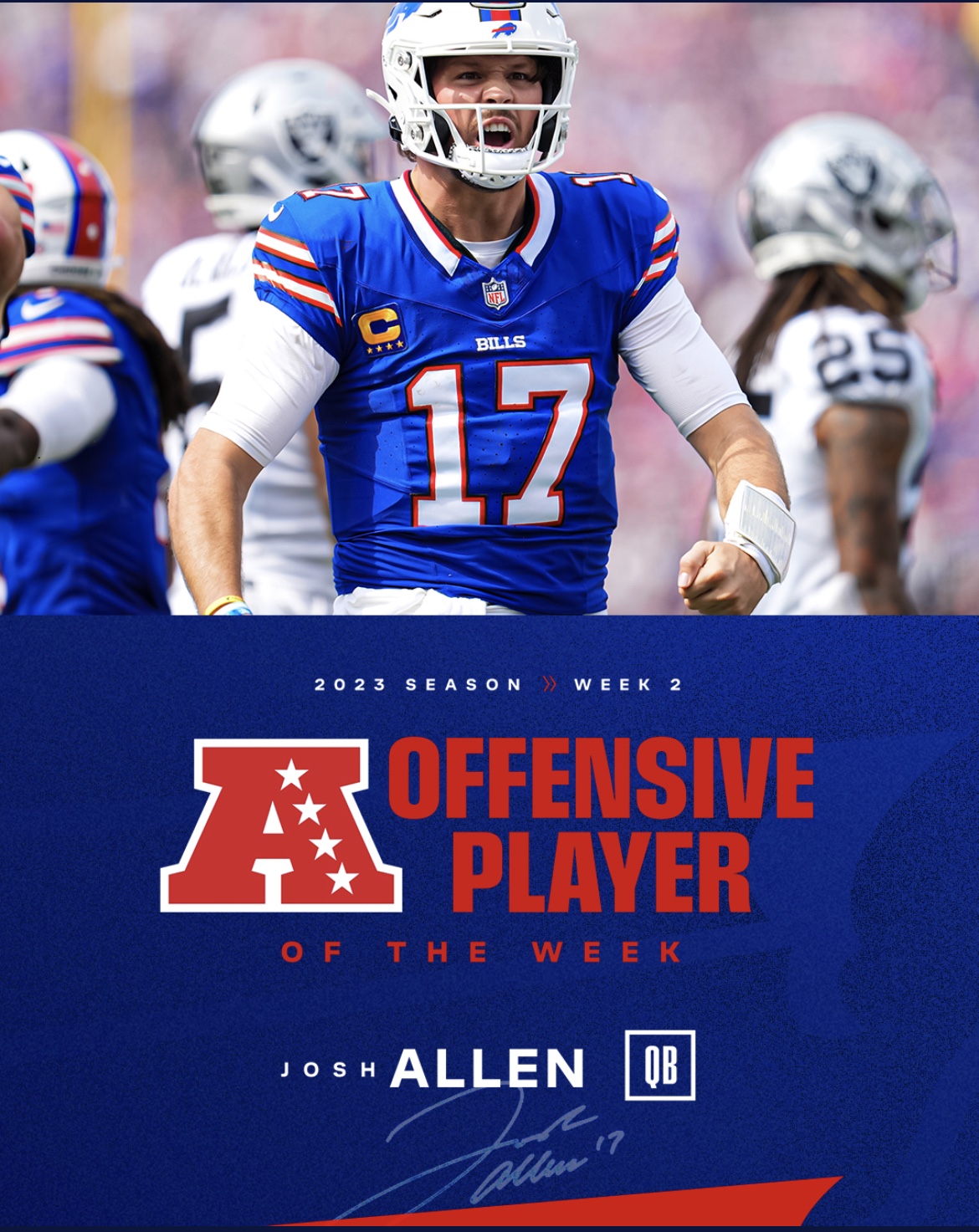 Josh Allen Named Offensive Player of the Week – Built In Buffalo